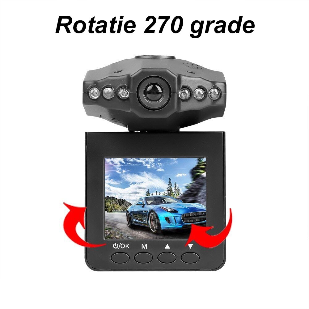 Camera auto EDAR® pentru supraveghere, unghi de filmare 120 °, HD, 2.5 ...