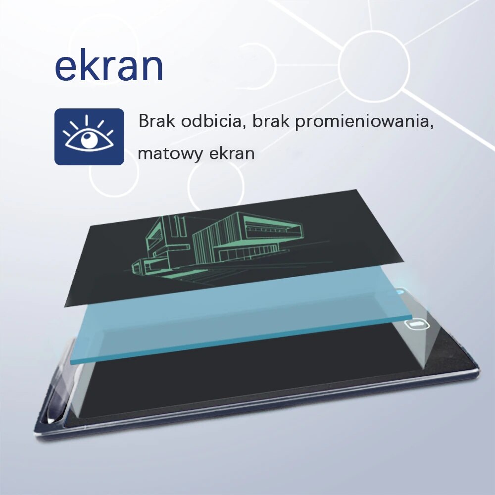 Tableta grafica digitala pentru scris si desen, Cu ecran LCD, 12 inch ...