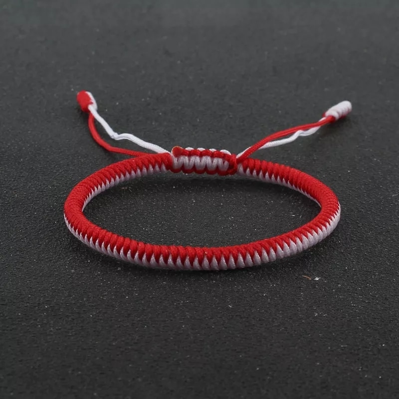 Set 6 bratari impletite din snur alb si rosu, pentru martisor - eMAG.ro