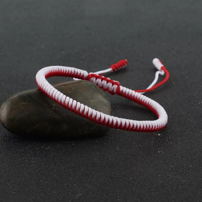 Set 6 bratari impletite din snur alb si rosu, pentru martisor - eMAG.ro