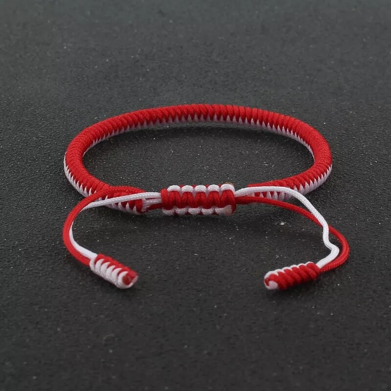 Set 6 bratari impletite din snur alb si rosu, pentru martisor - eMAG.ro