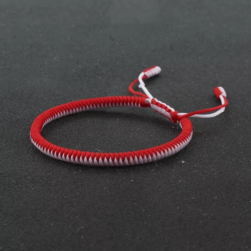 Set 6 bratari impletite din snur alb si rosu, pentru martisor - eMAG.ro