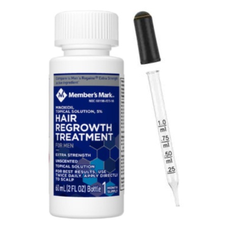 Solutie pentru cresterea parului, Minoxidil Member's Mark 5%, 60 ml ...