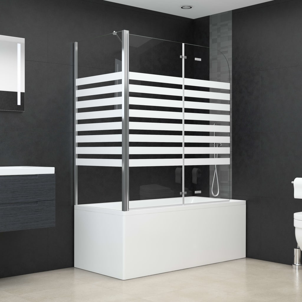 Cabina de baie, 120 x 68 x 130 cm, benzi din sticla securizata, Elegant ...