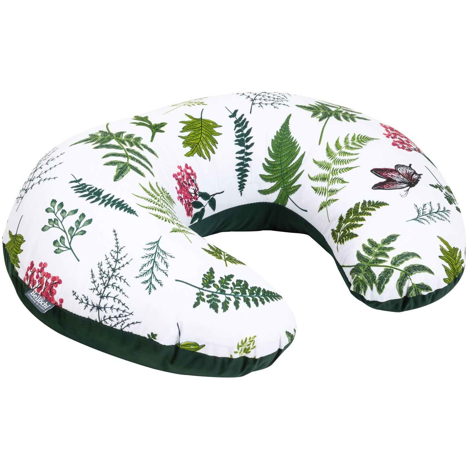 Perna alaptare Bellochi, Bumbac/Catifea/Poliester, 60x40x15 cm, Nature ...