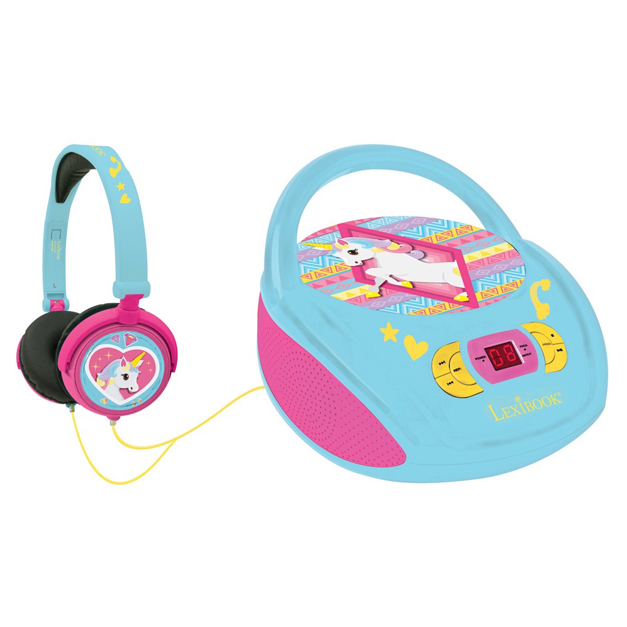 CD Player portabil, Lexibook, 3 ani+, Multicolor - eMAG.ro