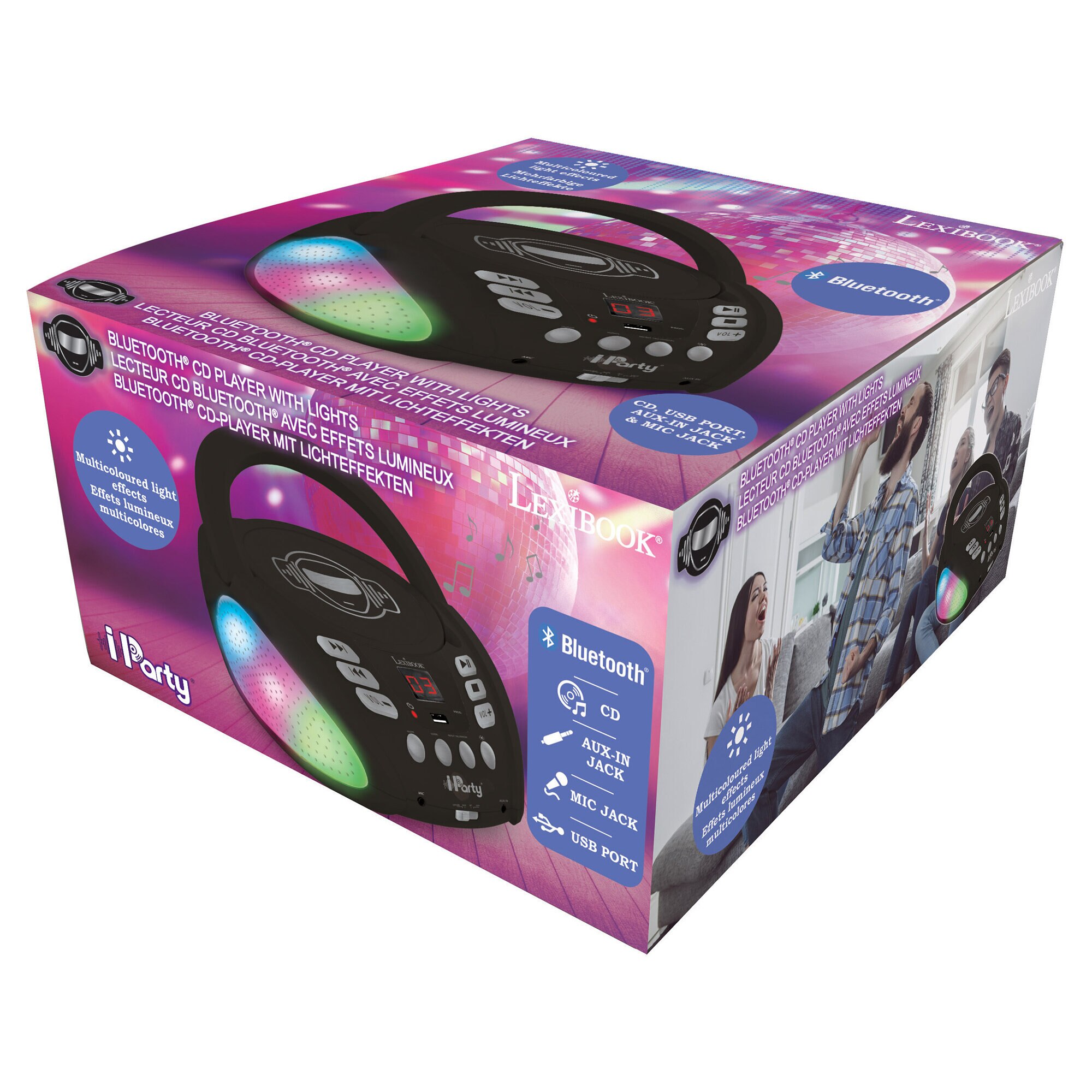 CD Player portabil, Lexibook, 3 ani+, Negru - eMAG.ro