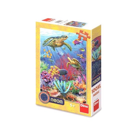 Dino - Puzzle Víz alatti világ - Sötétben világít - 100 darab - eMAG.hu