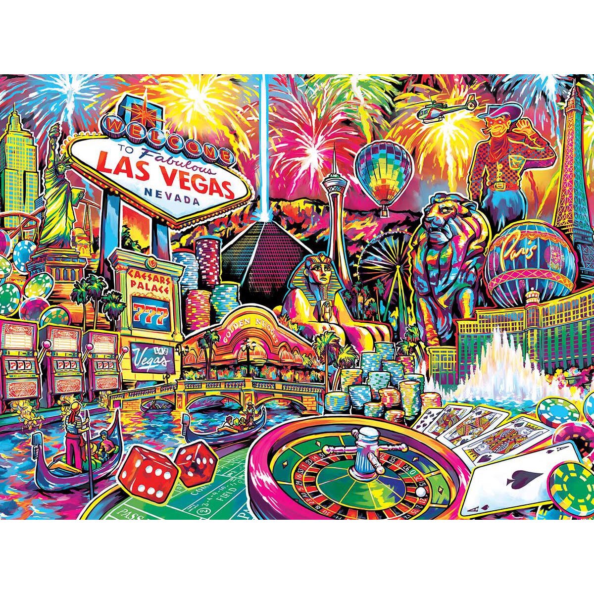 Masterpieces - Puzzle Utazási kollázsok - Las Vegas - 550 darab - eMAG.hu