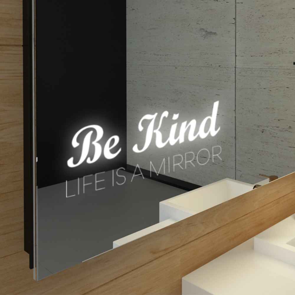 Oglinda LED verticala 60x120 cm Reyze Motivated Model 6 cu lumina LED neutra pentru baie sau ...