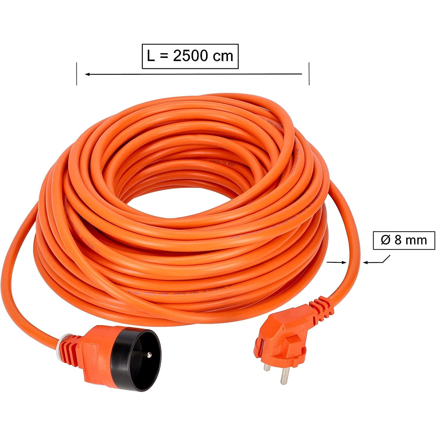Prelungitor Electric de Gradina cu Impamantare, Kotarbau, 25 m, cu Fisa ...