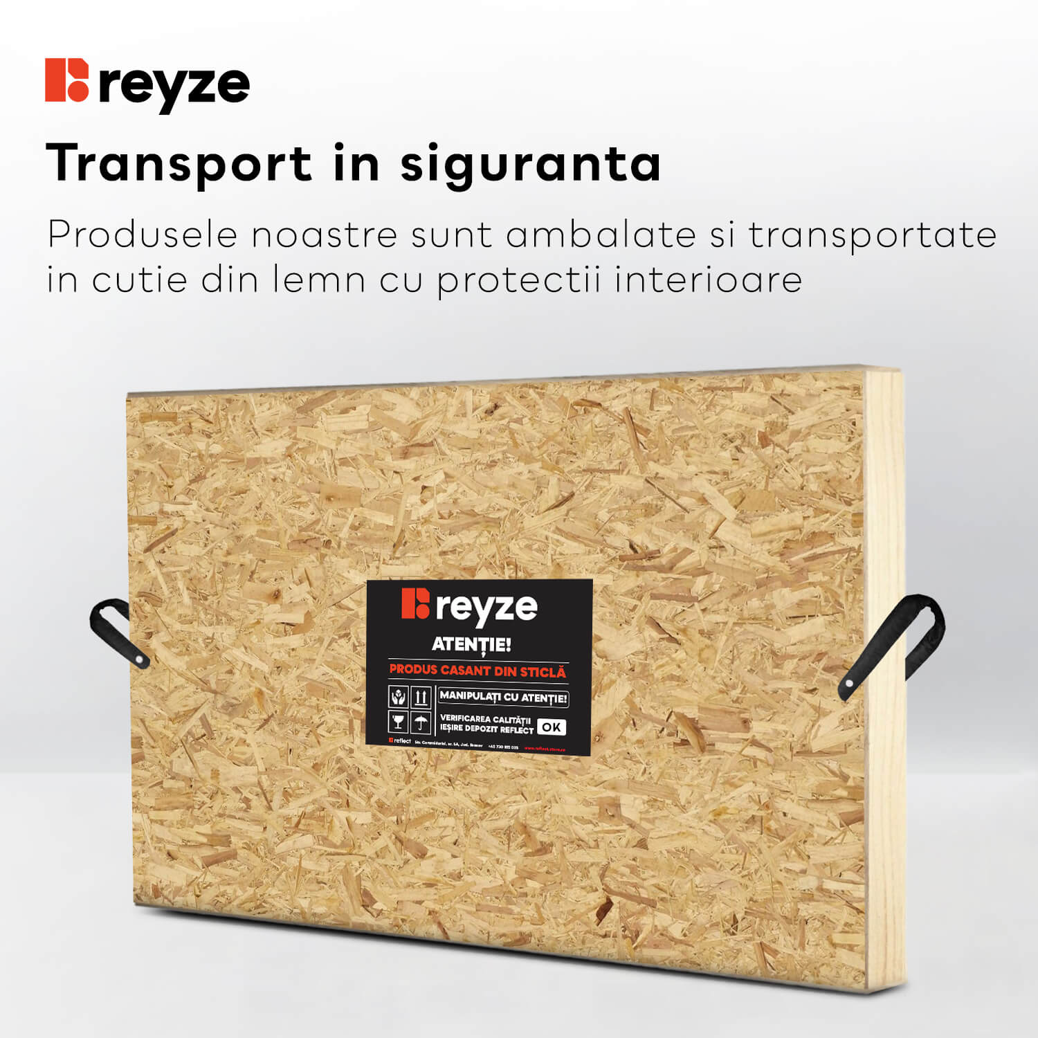 Oglinda LED 100x80 cm, LED Cald 3000K, fara butoane touch, Model Reyze ...