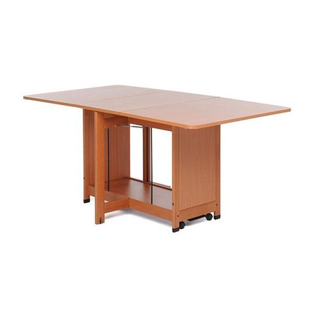 Masa pliabila cu roti, Foppapedretti, Copernico, Lemn, 74 x 91 x 107/ ...