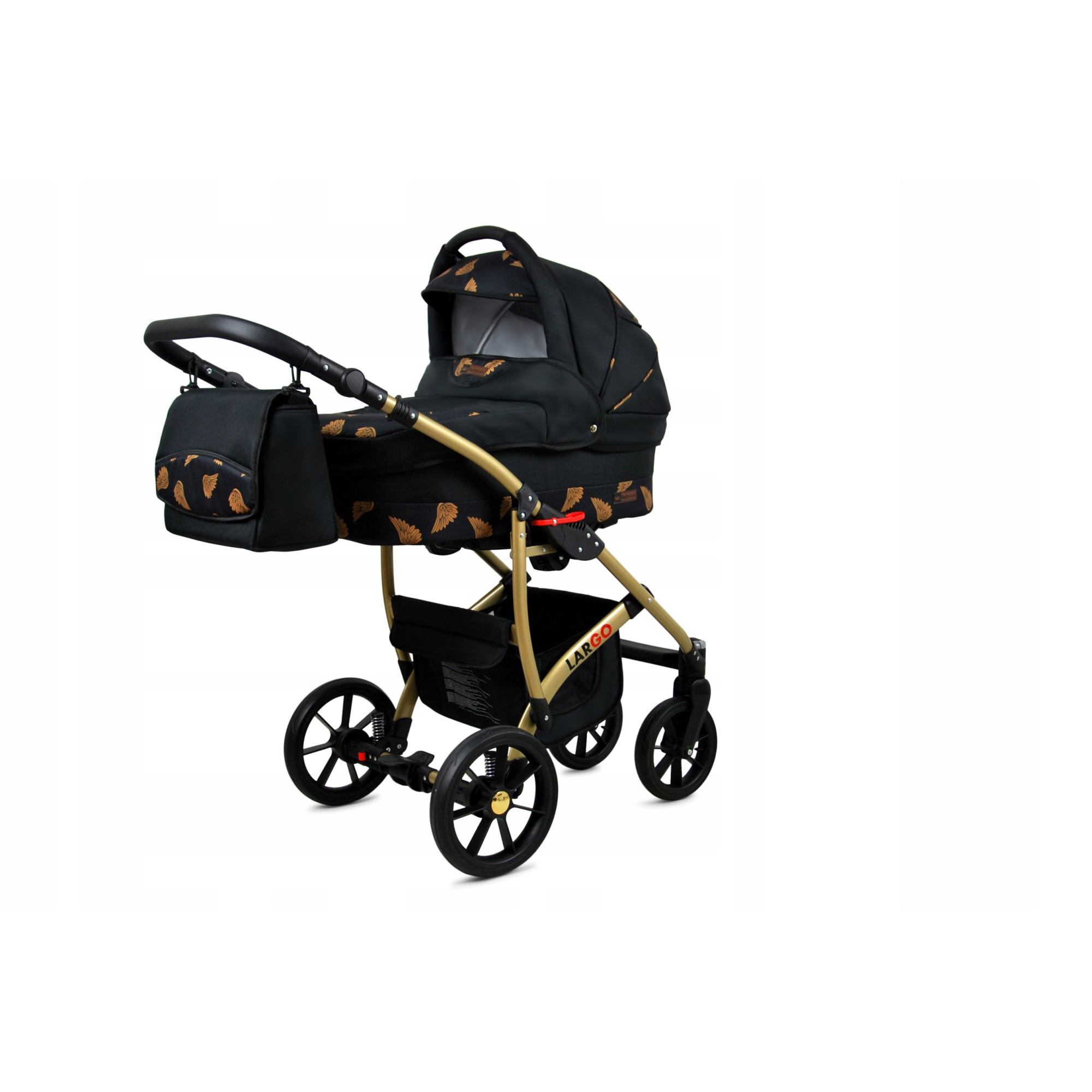 Carucior pentru copii, BabyLux, 3 in 1, Reversibil, Bumbac/Aluminiu ...