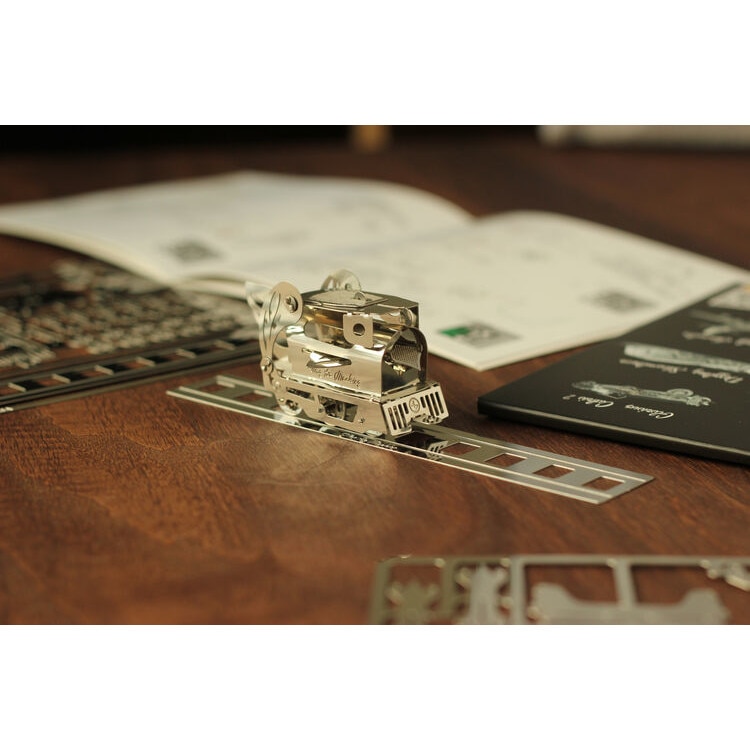 Kit Puzzle Mecanic 3D, Metal, TimeForMachine, Chicken Train, 56 piese ...