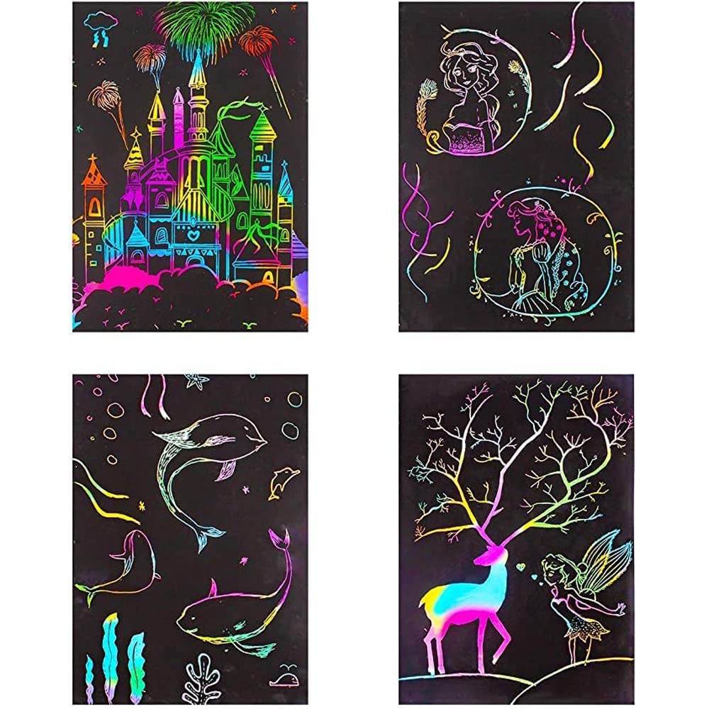 Set 10 planse razuibile, Scratch Paper Note, creion inclus, pentru ...