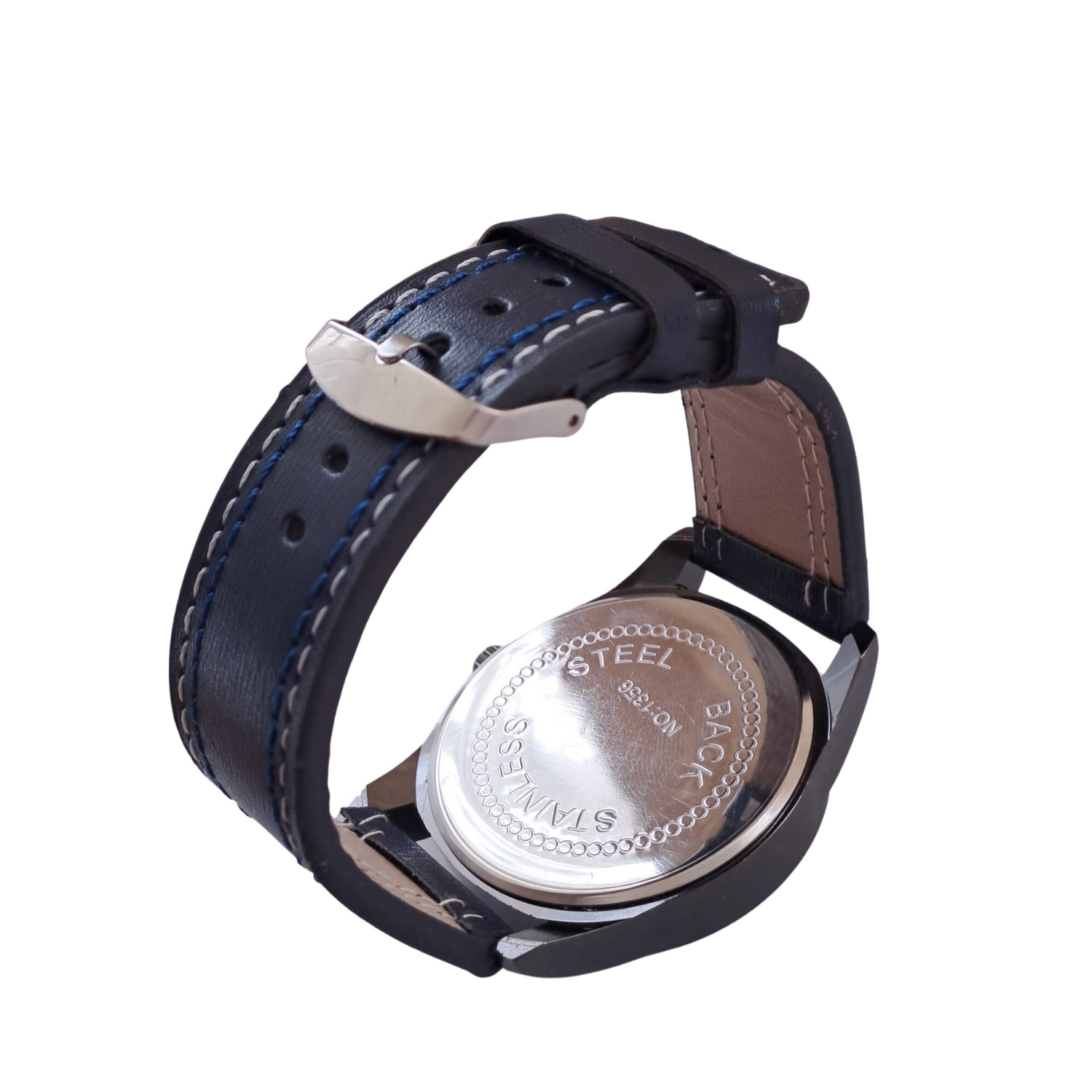 Ceas Barbatesc, Analog, Curea Albastra, Din Piele Ecologica, Cu ...