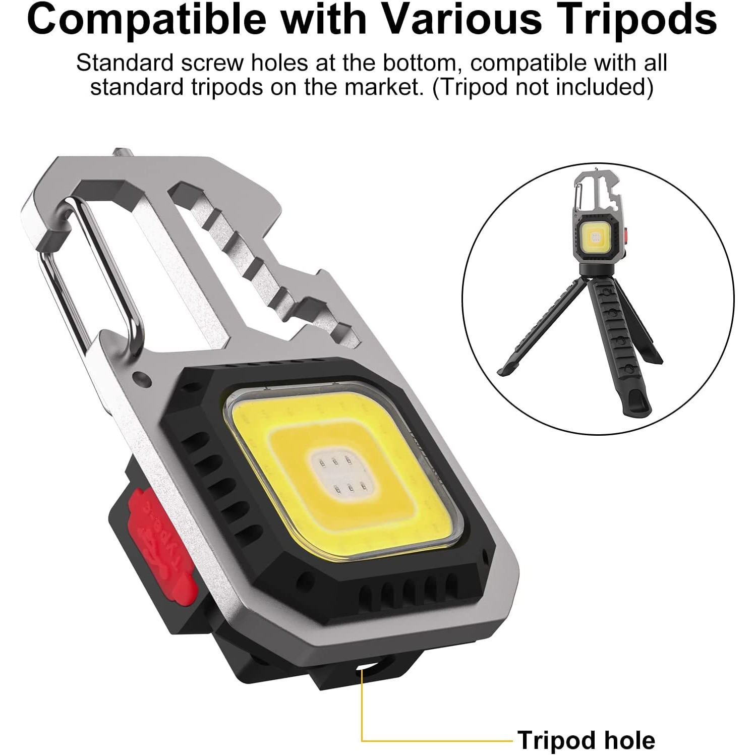 Lanterna multifunctionala de urgenta Led 5 in 1 pentru camping, 800 ...