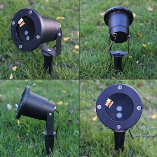 Proiector Laser Led Rubexim, de exterior, tematica de Craciun, negru ...