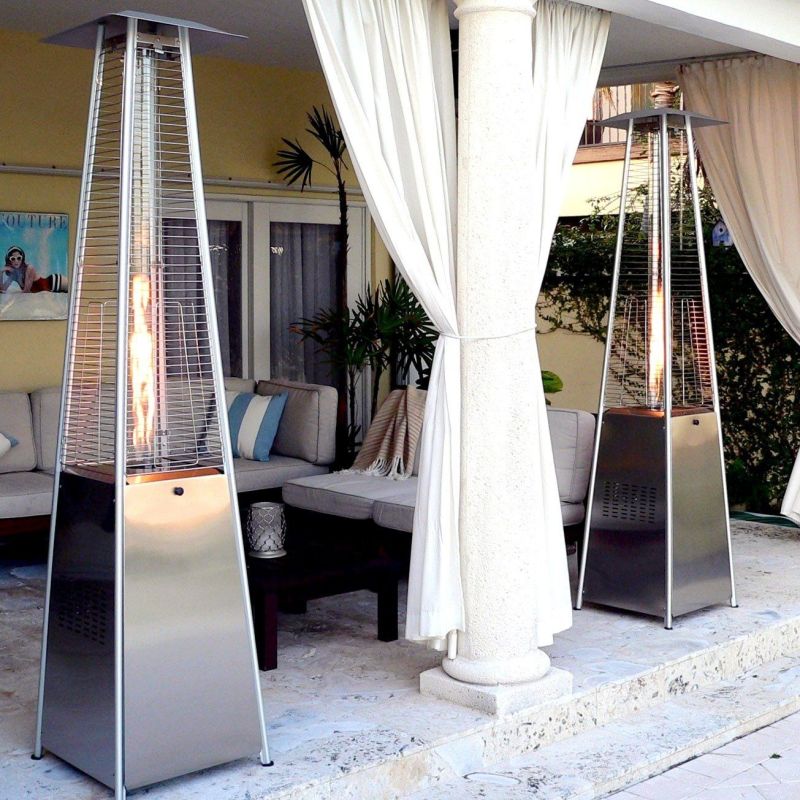 Incalzitor de terasa din inox tip piramida 13,2 kW Cheops Activa 13601 ...