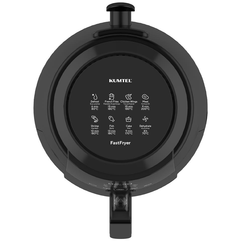 Friteuza rapida cu aer cald Kumtel Digital Fast Fryer, Pentru gatit ...