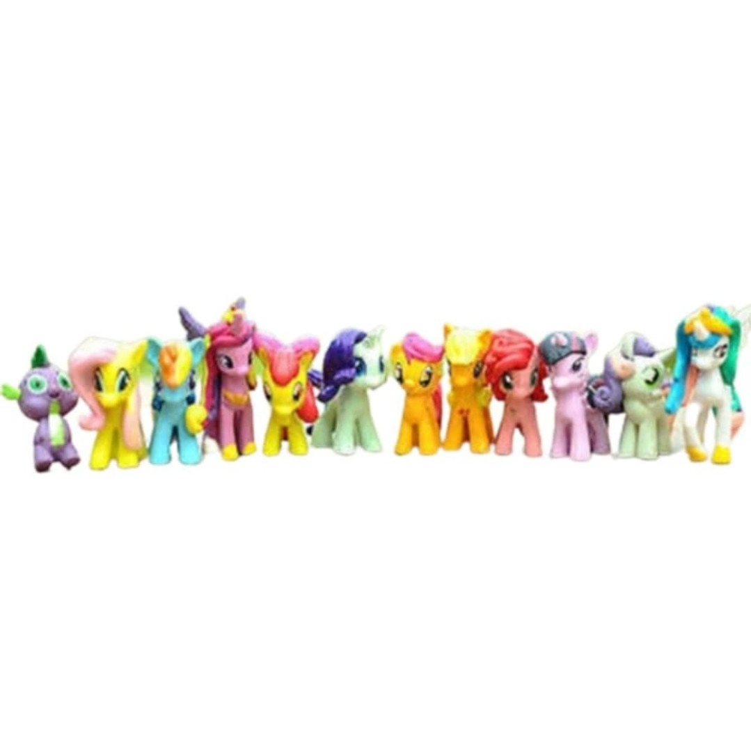 Set 12 Figurine Ponei, Tnagora®, My Little Pony, 7 cm Figurina, Rainbow ...