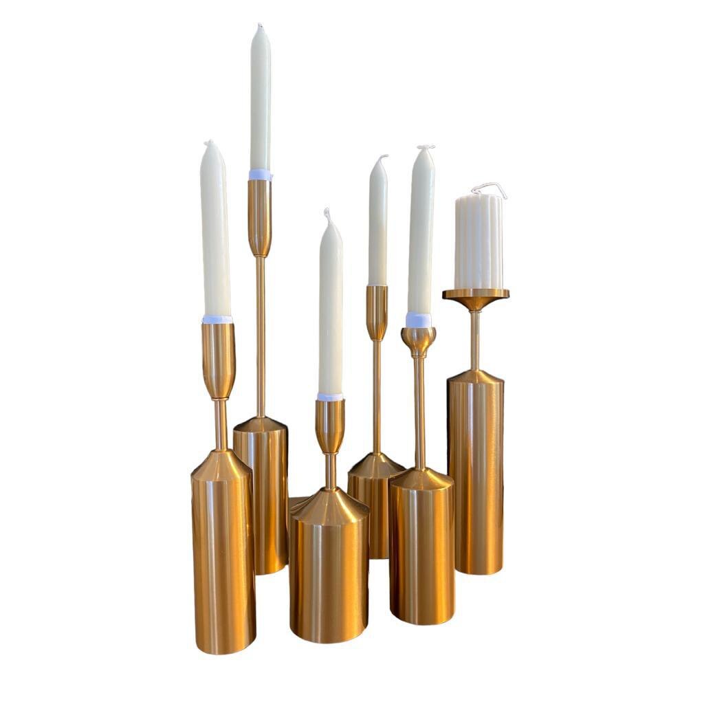 Set 6 sfesnice din metal 42 cm,26 cm,30,5 cm, 26,5 cm,29,5 cm,20 cm ...