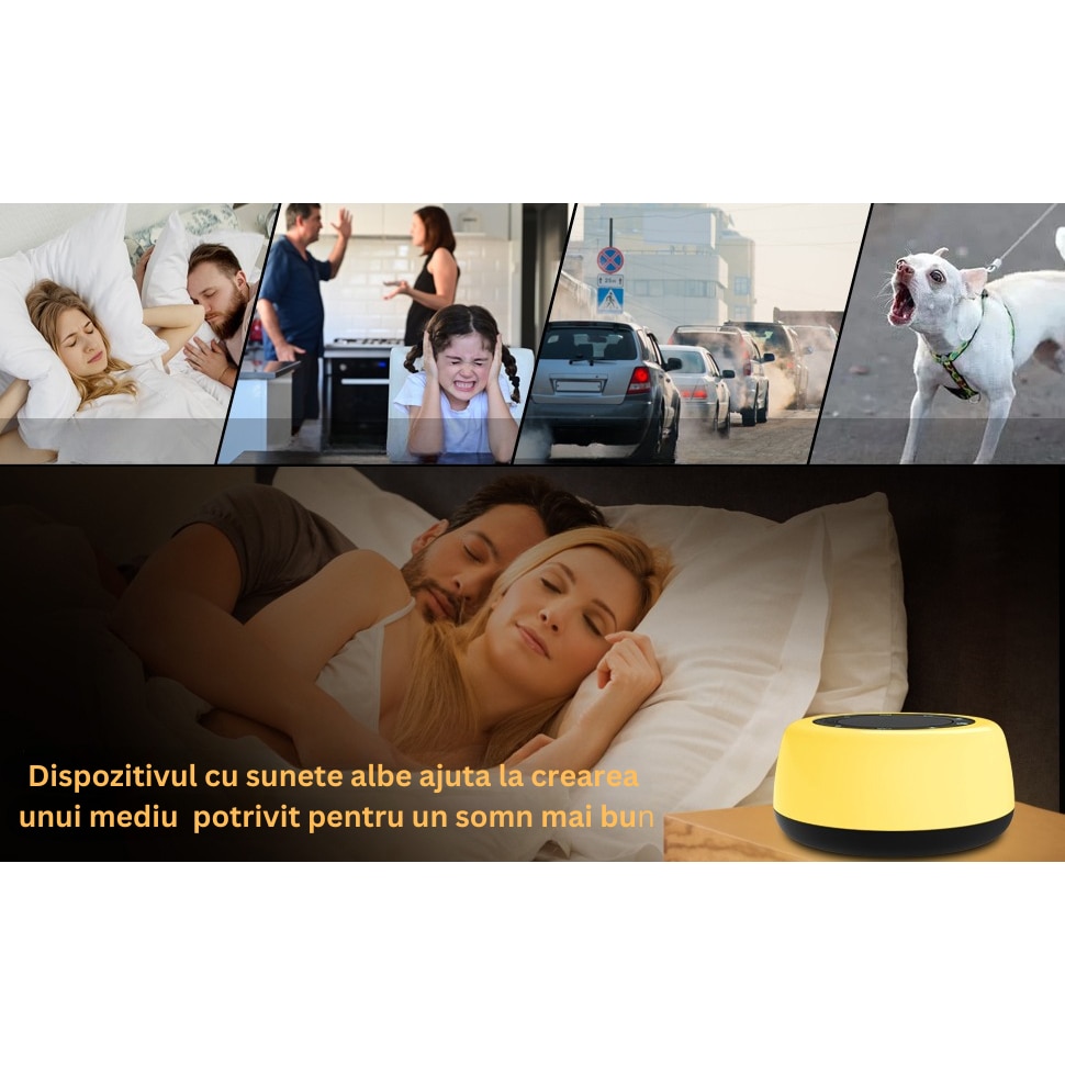 Dispozitiv Sunete Albe, 25 sunete HD, pentru copii si adulti, portabil ...