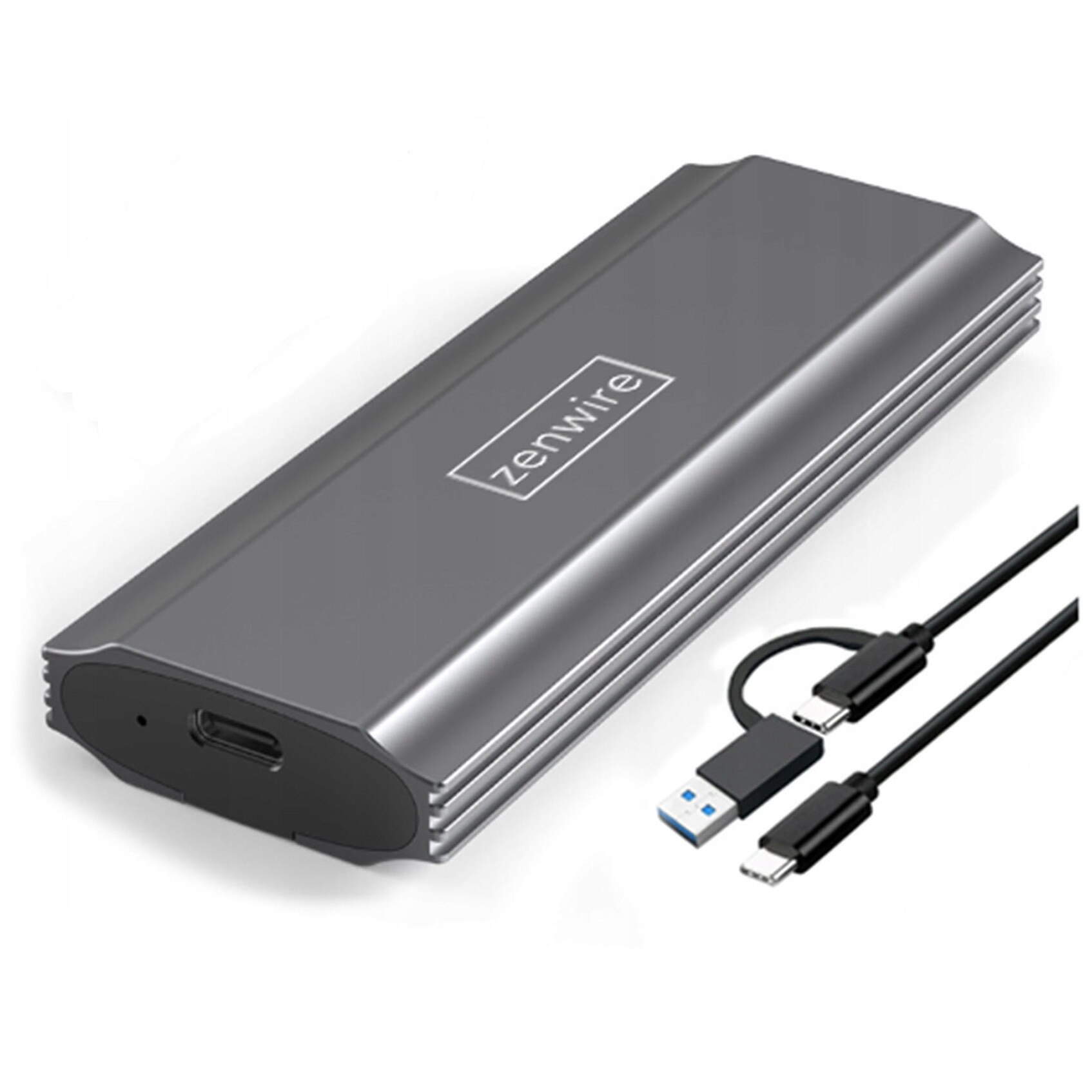 Carcasa SSD Adaptor, Zenwire, SATA de buzunar NVME PCIe M.2 Combo USB 3 ...