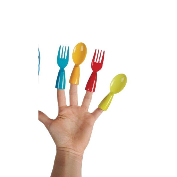 Tacamuri pentru degete pentru copii, Inna, Plastic, Multicolor - eMAG.ro