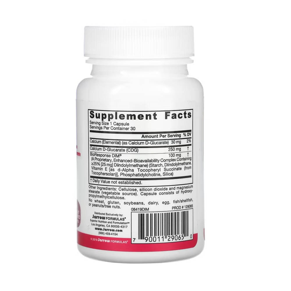 DIM + Calcium D-Glucarate, Jarrow Formulas, 30 capsule - eMAG.ro