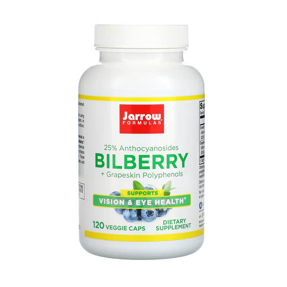 Bilberry Extract, Grapeskin Polyphenols, Jarrow Formulas, 120 capsule ...