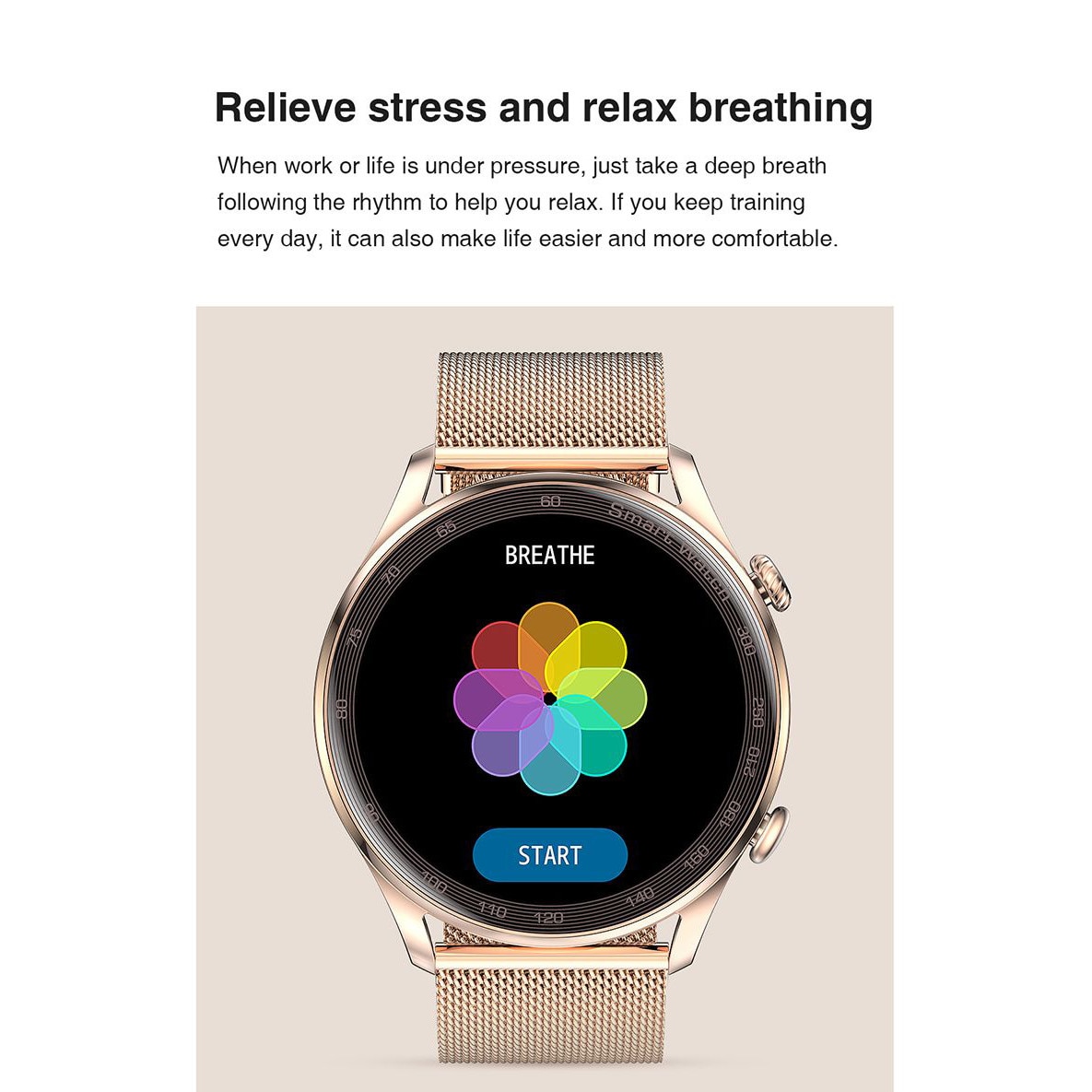 Ceas Smartwatch dama, Business sporty, Monitorizare tensiune arteriala ...