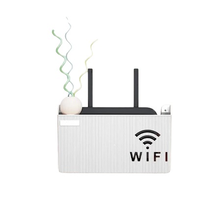Raft Suport Router Wireless 245x140x60 mm, pentru mascare fire si ...