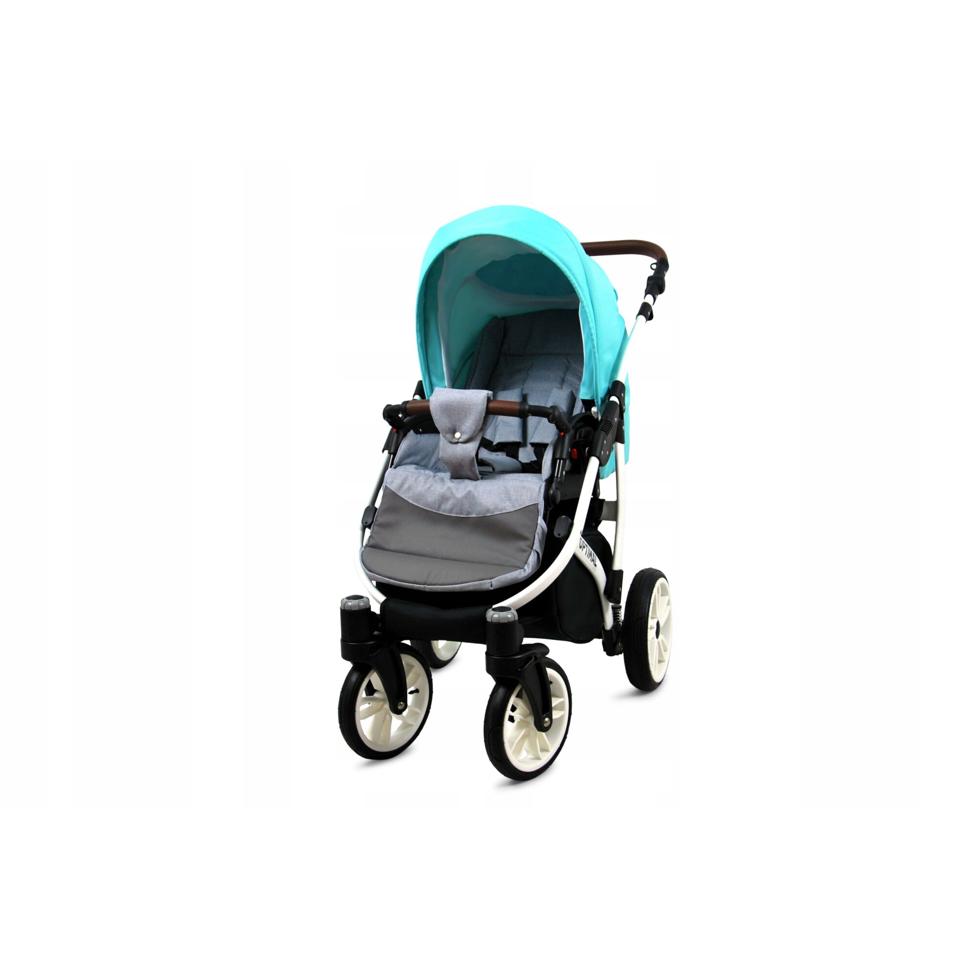 BabyLux Babakocsi 2 az 1-ben Optimal Ezüst Menta Megfordítható Mély ...