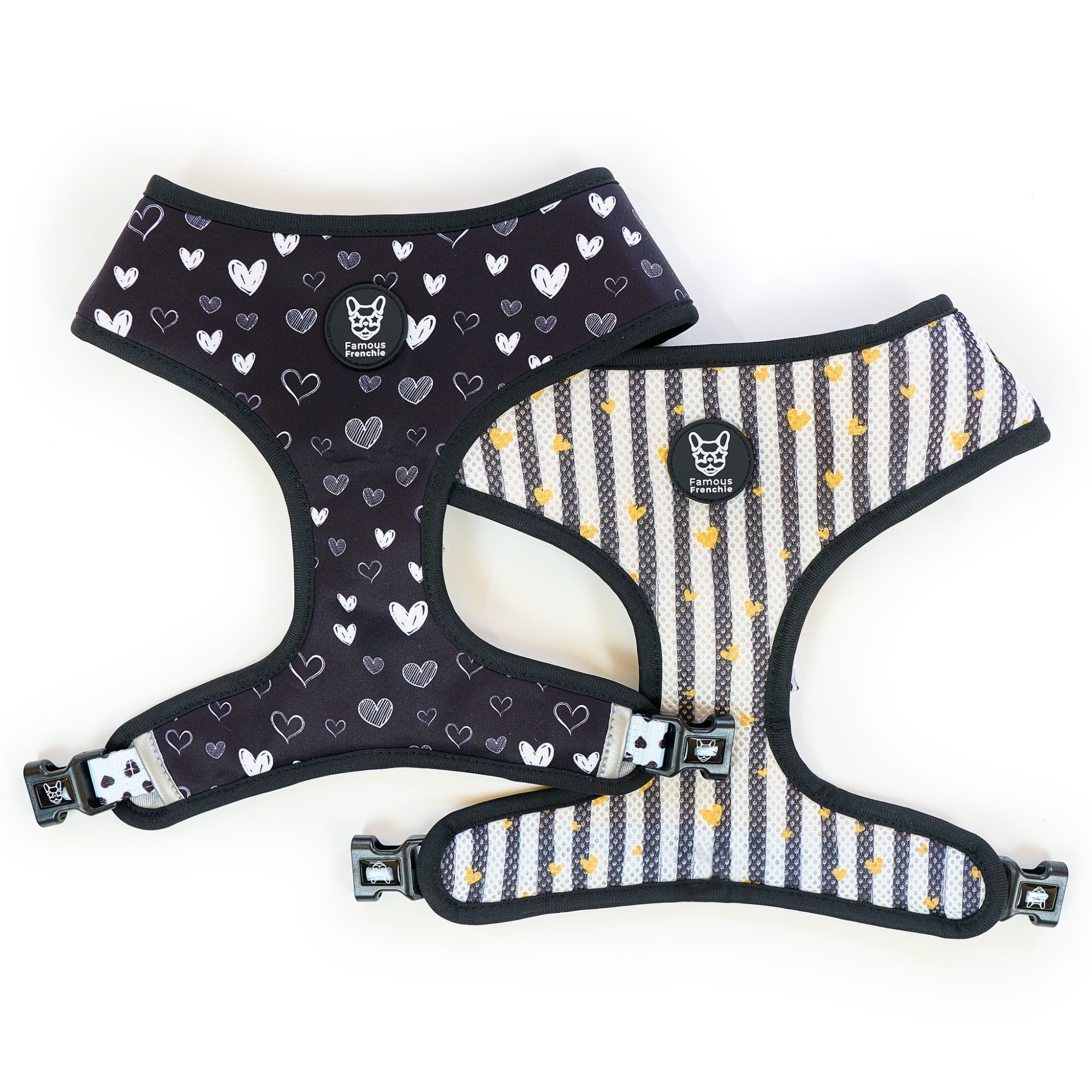 Set 3 piese, ham reversibil, lesa, accesoriu pungi pentru catei, Black ...