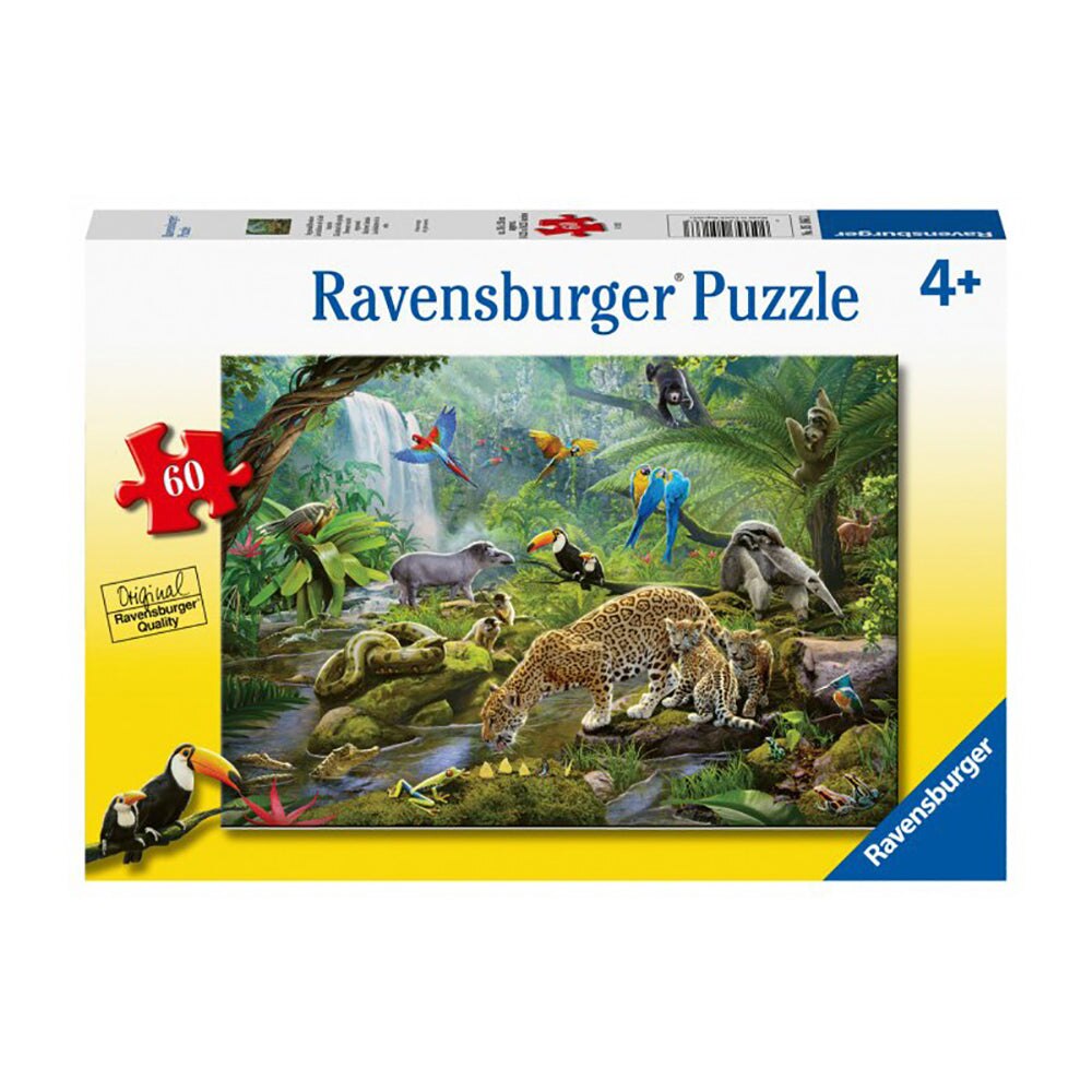 Puzzle Animale In Padurea Tropicala, 60 Piese, Think Smart, Creativ ...
