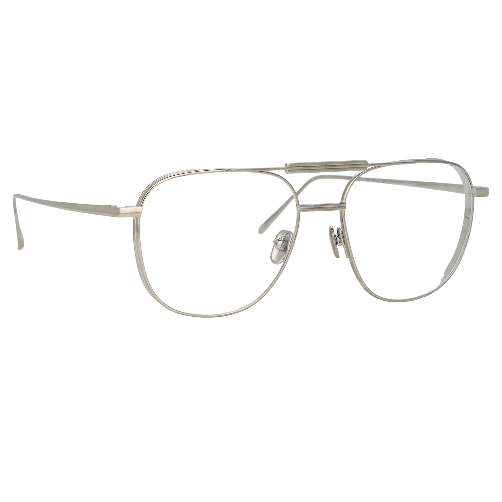 Rame ochelari de vedere Linda Farrow Wilder Aviator White Gold - eMAG.ro