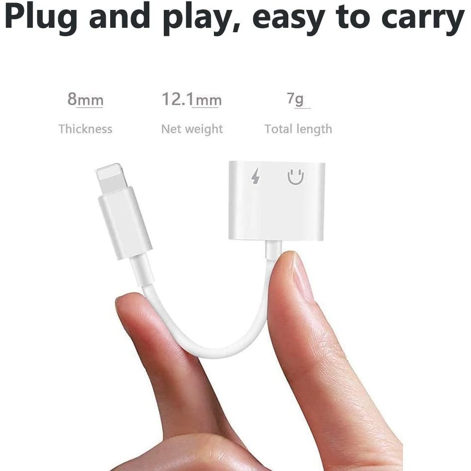 Adaptor telefon, mufa tip Lightning, Alb - eMAG.ro