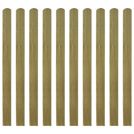 Sipci de Gard din lemn tratat, 30 buc., 120 cm, stabil si robust, 33 kg ...