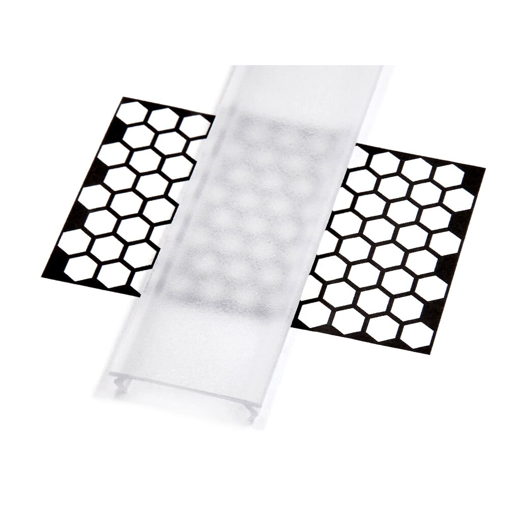 Difuzor pentru profil LED Lumines, PMMA, 1m, Transparent - eMAG.ro