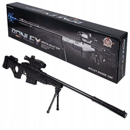 Pusca cu luneta, cu mingi gel, 96cm, 500 buc mingi gel inclusa, negru ...