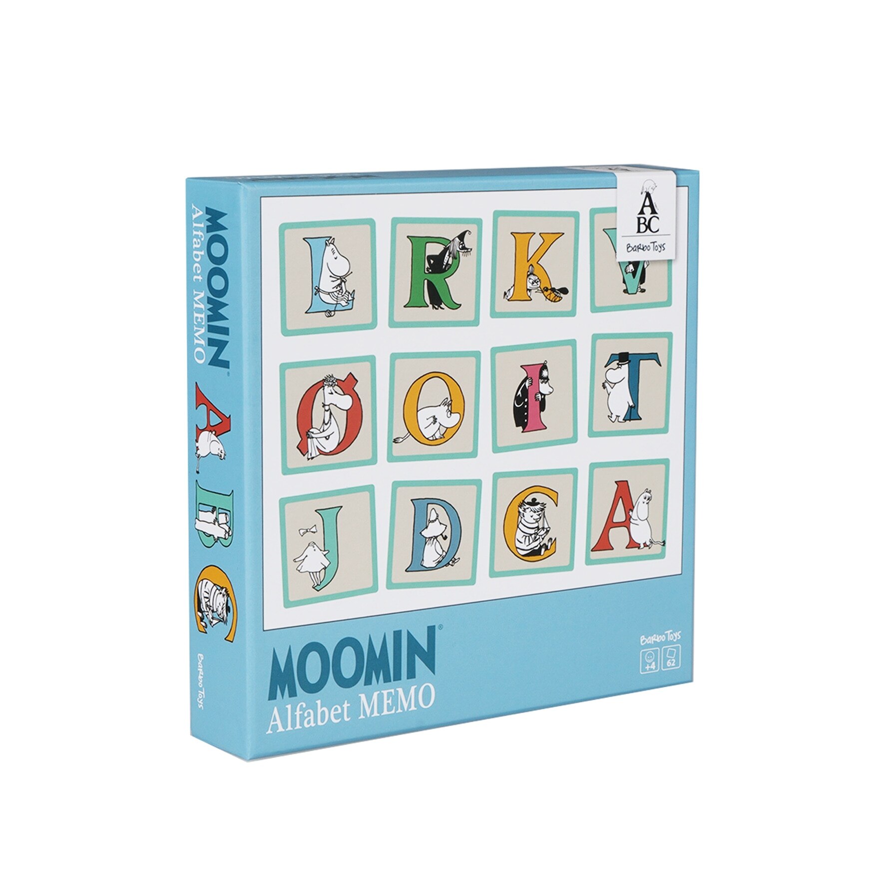 Joc de memorie, Barbo Toys, Moomin Alphabet Memo, Pentru copii si ...