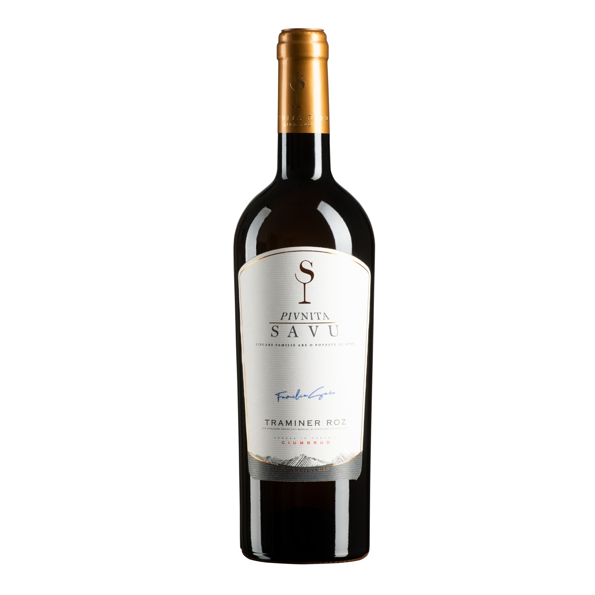 Vin alb, Pivnita Savu, Traminer Roz Familia Savu, 14%, DOC Aiud ...