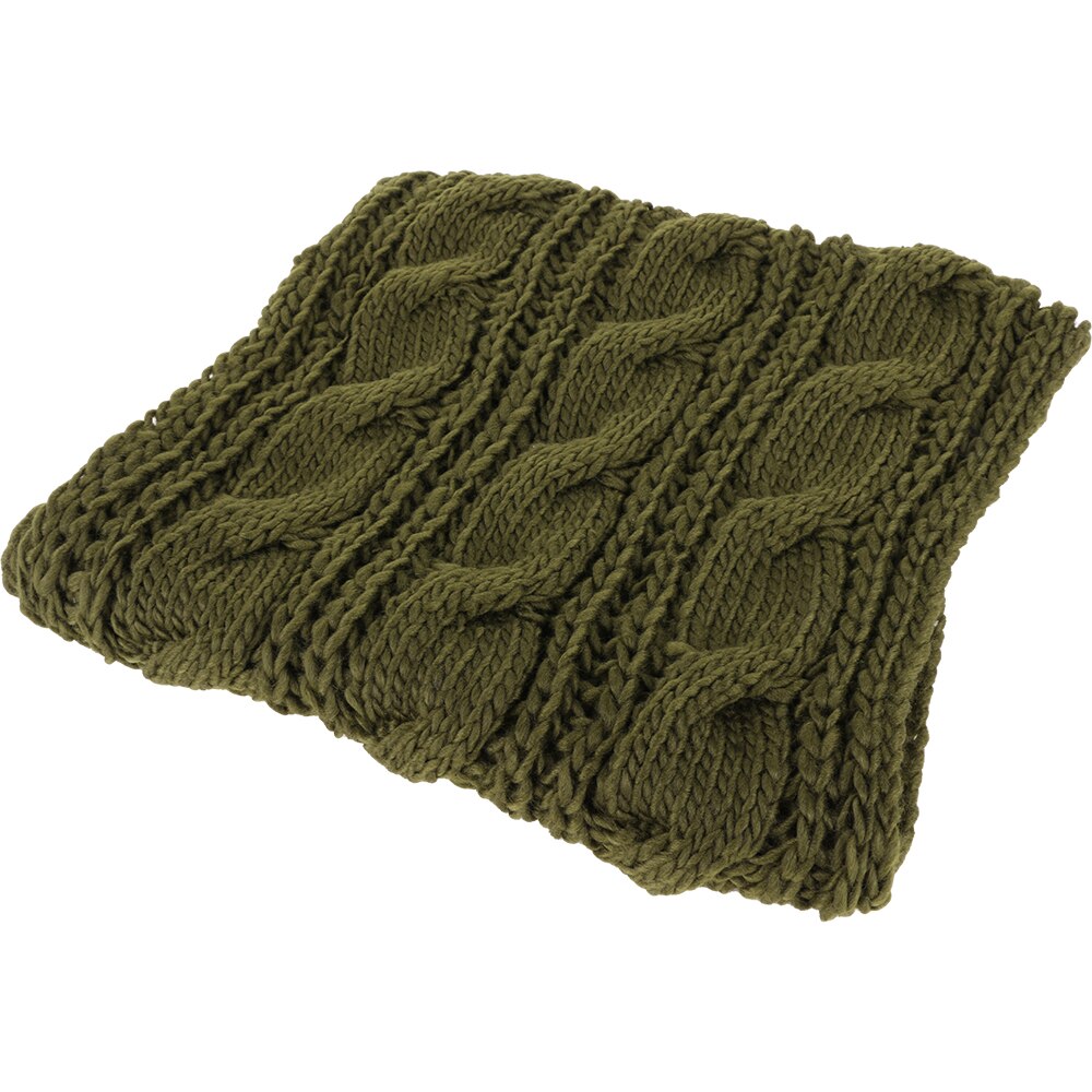 Fular circular unisex, tricotat, model infinit, B087-10 Verde - eMAG.ro