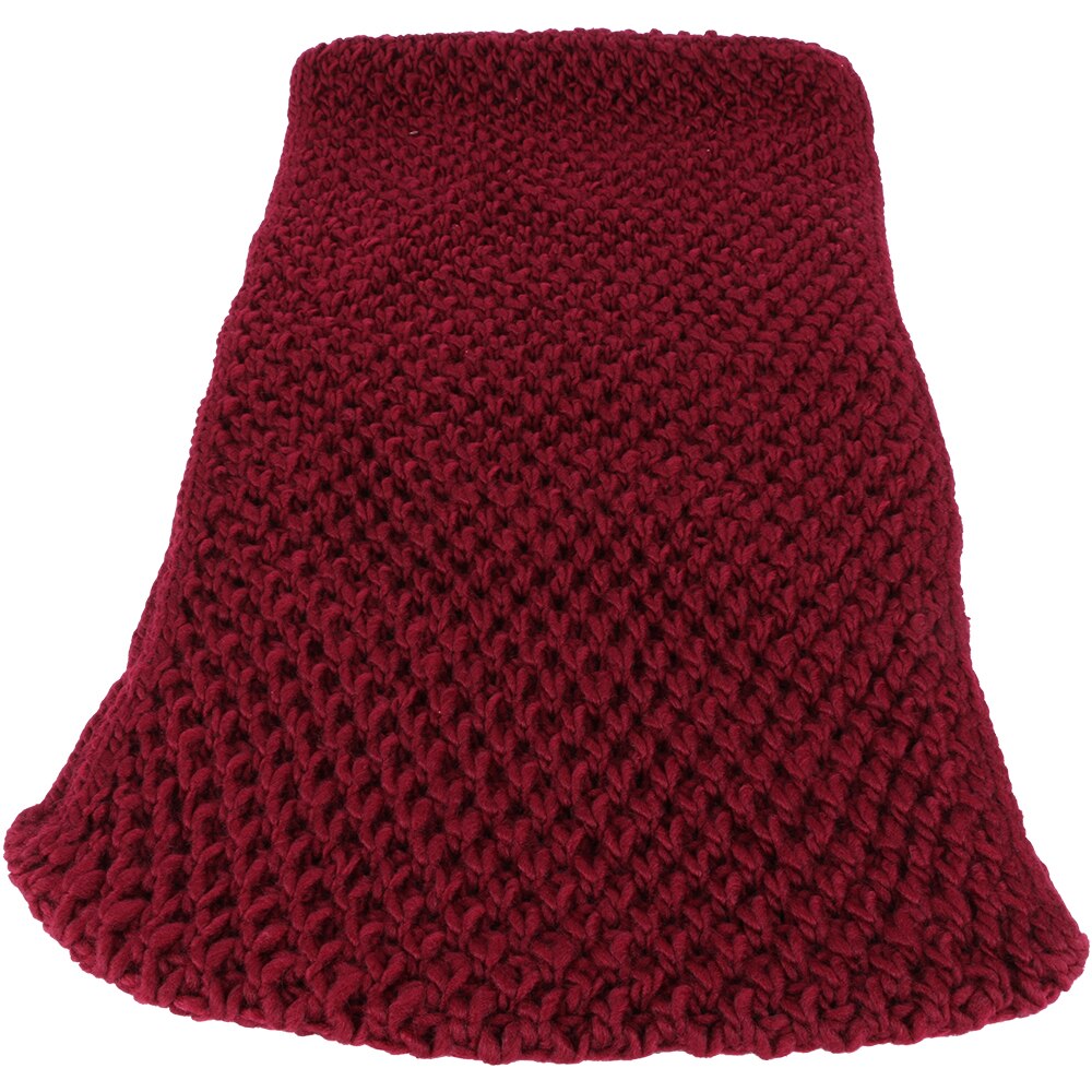 Fular circular unisex, tricotat, model tunel, B089-16 Rosu Bordo - eMAG.ro