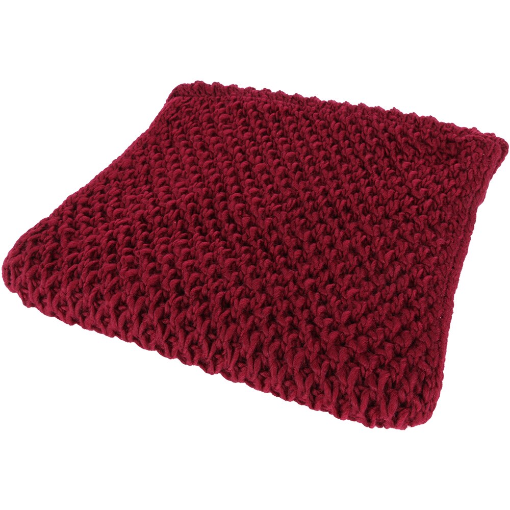 Fular circular unisex, tricotat, model tunel, B089-16 Rosu Bordo - eMAG.ro