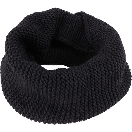 Fular circular unisex, tricotat, model minimalist, B086-66 Negru - eMAG.ro