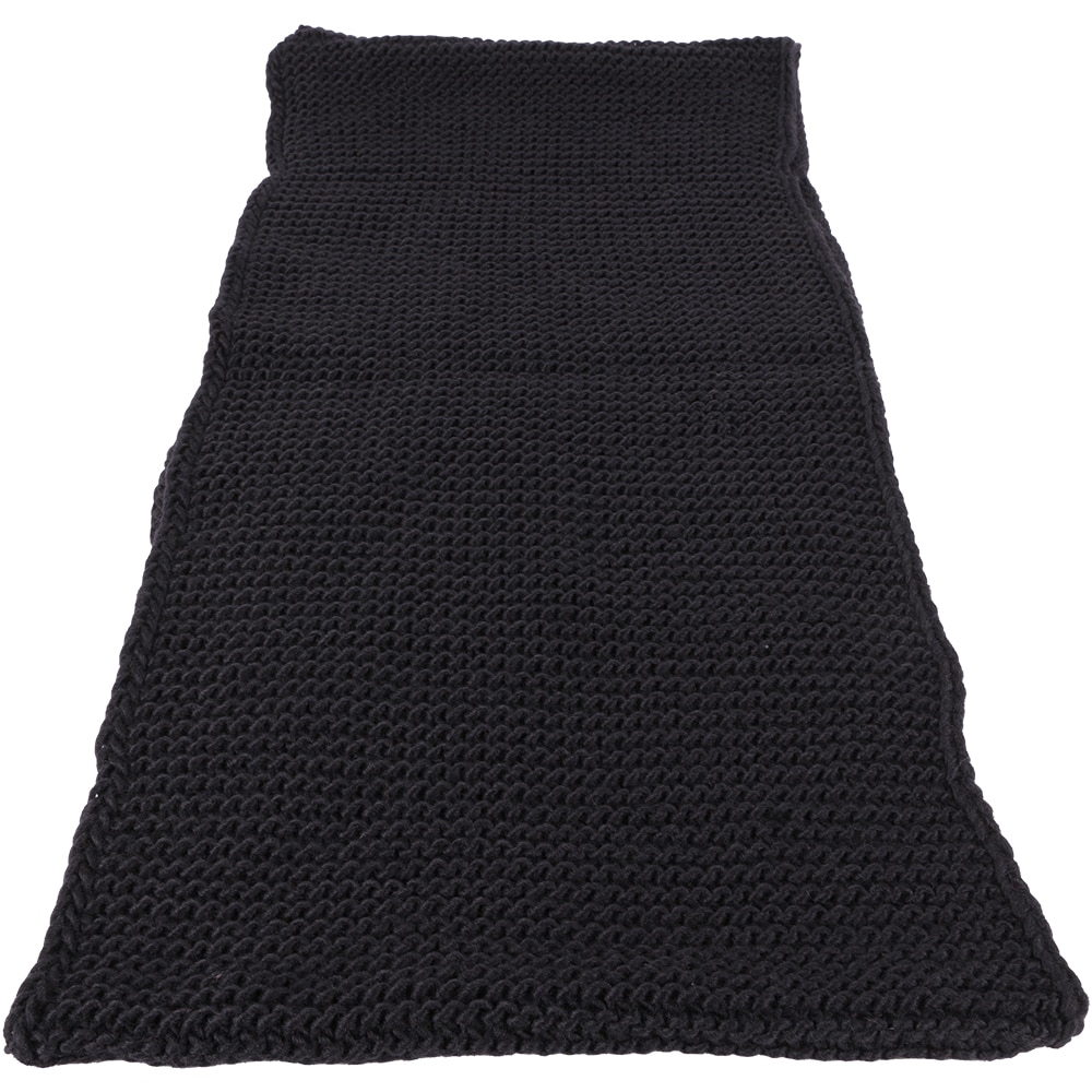 Fular circular unisex, tricotat, model minimalist, B086-66 Negru - eMAG.ro