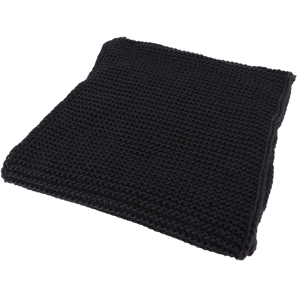 Fular circular unisex, tricotat, model minimalist, B086-66 Negru - eMAG.ro